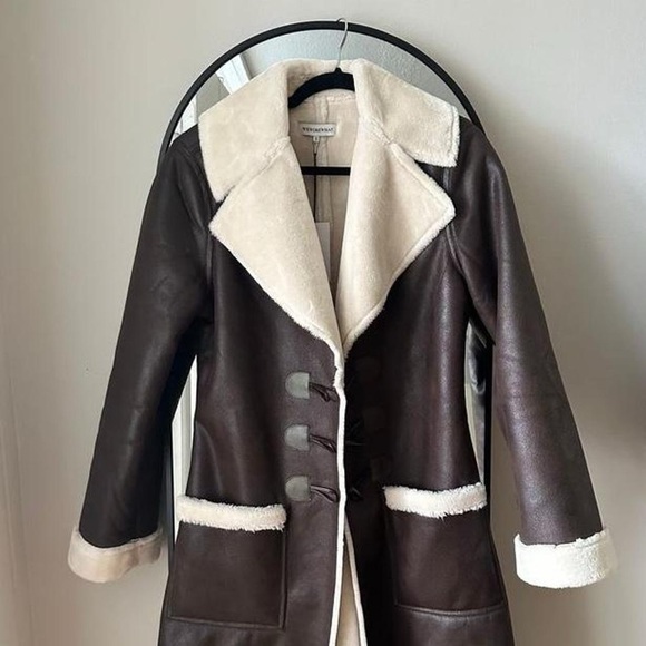 WeWoreWhat | Jackets & Coats | We Wore What Suede Bonded Trench Coat ...